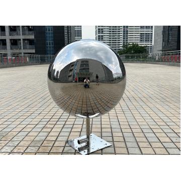 Quality Mirror Polished Garden Pool Stainless Steel Water Sphere Fountain for sale