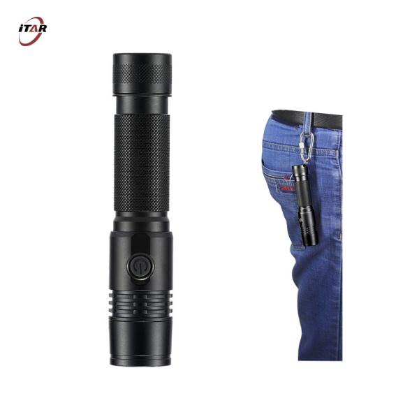 Quality Small USB Rechargeable Flashlight , 1200 Lumen Portable Rechargeable Torch Light for sale