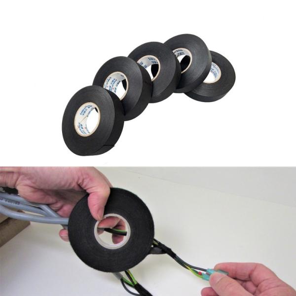 Quality Automotive Cloth Wire Harness Tape , Acrylates Copolymer Black Cloth Electrical for sale