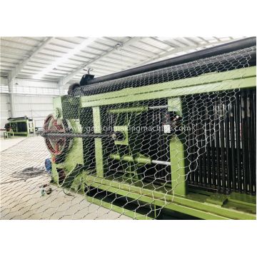 Quality 1200mm Width Gabion Making Machine / Gabion Wire Mesh Machine Mesh Sizes 22x33mm for sale