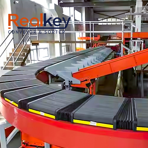 Quality Versatile Regional Hub Cross Belt Sorter Boost Efficiency Minimize Operating for sale