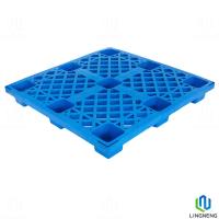 Quality Stackable Lightweight Plastic Pallets 1100x1100x145mm With 9 Feet for sale