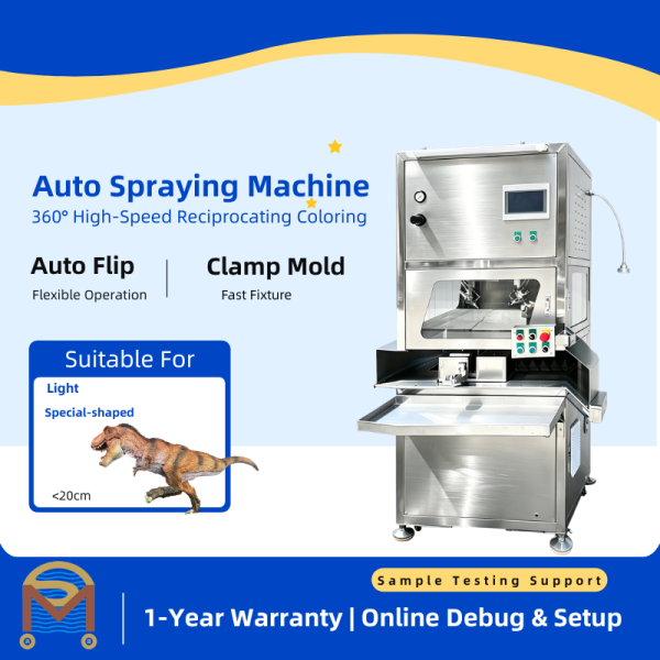Quality Automatic Spray Painting Machine, Coating Equipment for Plastic Dinosaur Tyrannosaurus Rex Toy Surface Spraying for sale