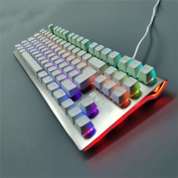Quality Wireless Mechanical 87 Keyboard Mouse RGB Backlit Wired Antidust For Typewriter for sale