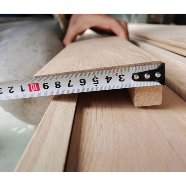 Quality Unfinished And Brushed Solid Oak Stair Nosing, A/B Grade, Customized Size for sale