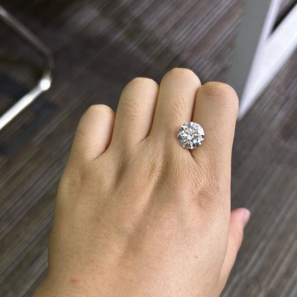 Quality 5.32CT F VS1 3EX Round CVD Diamond IGI Certificated LG6304333184 for sale