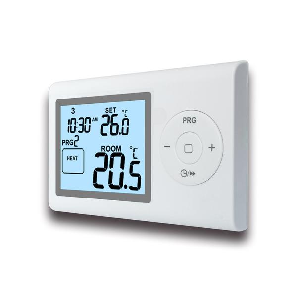 Quality Weekly Programmable Boiler Room Thermostat Digital , Wireless Heating Thermostat for sale