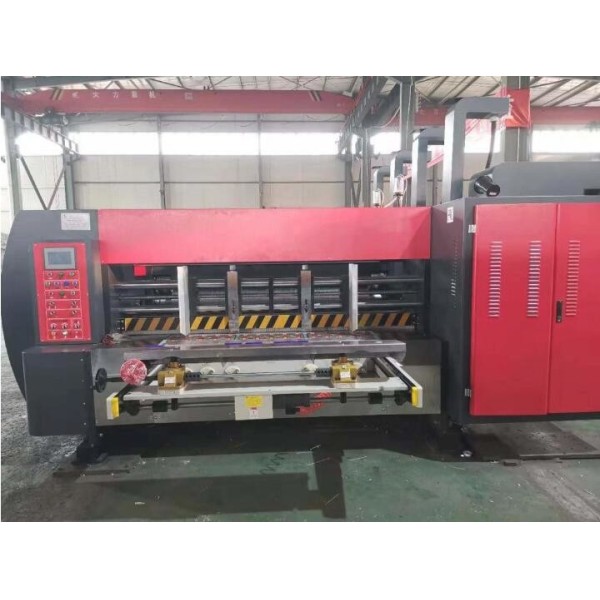 Quality 2 Color Flexo Folder Gluer Machine 600*1900 - 1600*2900mm Feed Range for sale