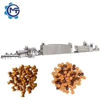 Quality 45kw Pet Food Processing Line Double Screw Extruder Machine Silk Road65 for sale