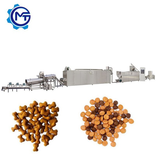 Quality 45kw Pet Food Processing Line Double Screw Extruder Machine Silk Road65 for sale