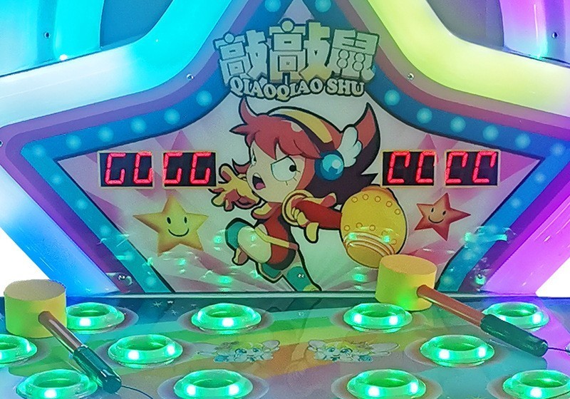 Quality 2 Players Hitting Hammer Arcade Machine Whack A Mole Hit Jump Mouse Amusement for sale