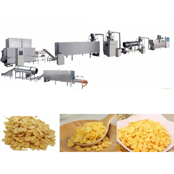 Quality Puff Corn Flake Making Machine Large Capacity 500 - 1000 Kg/H for sale