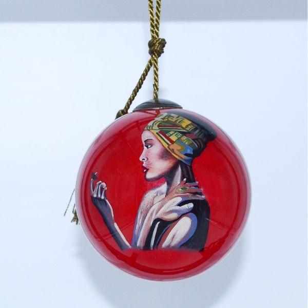 Quality Customisable Artist-handpainted Christmas Baubles for Festive Decorations for sale