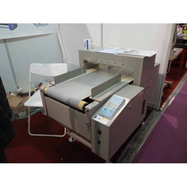 Quality Double Head Conveyor Type Touch Screen Needle Inspection Metal Detector For Garment for sale