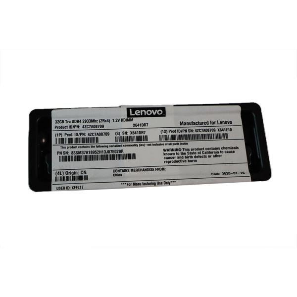 Quality lenovo Server ram 32gb Ddr4 2933 Memory ram for Sr650 for sale