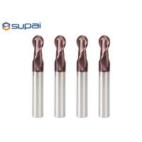 Quality 2 Flute Ball Nose End Mill High Precision Wear Resistance Rear Angle Design for sale