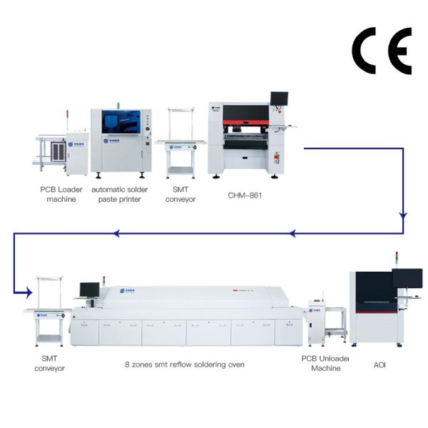 Quality CHM-861 33100cph Automated LED lens blue light Pick And Place Machine For for sale