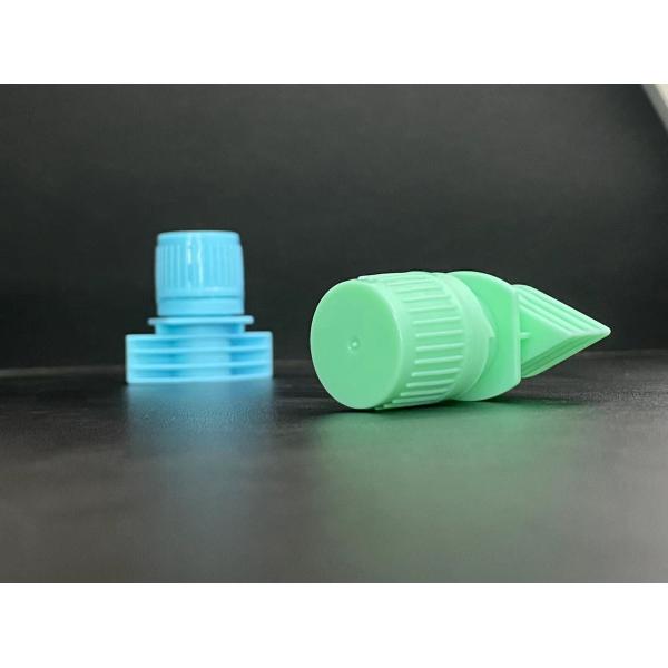 Quality 13mm Plastic Spout Caps Use On Detergent Pouch Packaging for sale