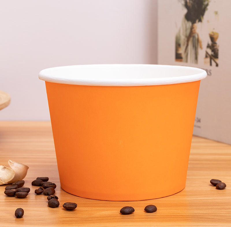 Flexo Printing Paper Bowl Custom Safe Quality Paper Wall Ice Cream