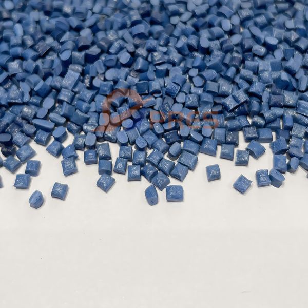 Quality blue color GF20 PEEK Engineering Plastic Pellet Raw Material For Aerospace for sale
