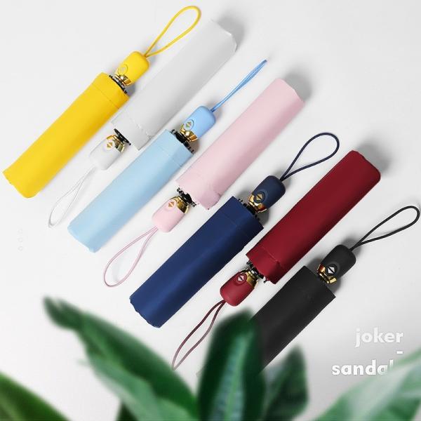 Quality Japanese Small Fresh Three Fold Vinyl Advertising Umbrella with Customized Color for sale