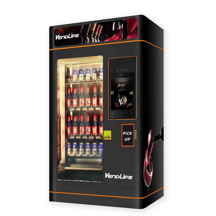 Quality 220V Moet Chandon Champagne Vending Machine 2G 3G 4G Supported Galvanized for sale
