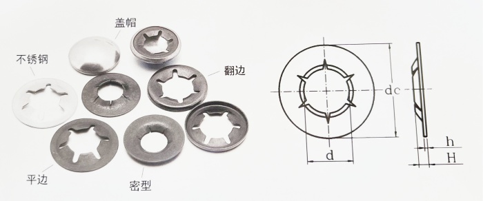 Black Color Lock Speed Bearing Clamp Retaining Ring