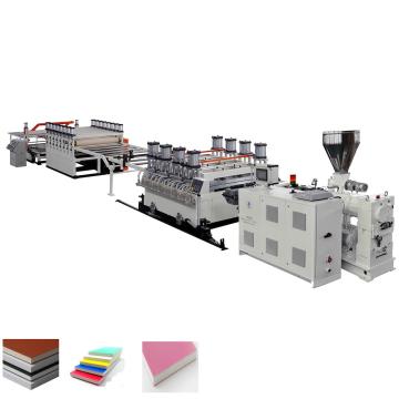 Quality WPC PVC Foam Board Plastic Sheet Extruder Machine Electric Heating for sale