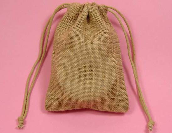 Quality TUV 13cm Drawstring Pouch Bags Linen Jute Jewelry Burlap Gift Sacks SGS for sale