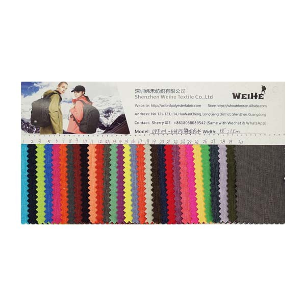 Quality Cationic Dyed 600D Poly Oxford Fabric Durable Waterproof PU Woven for sale