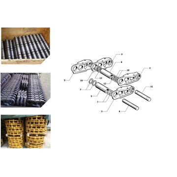 Quality Bulldozer / Excavator Track Chain Undercarriage Parts Track Link Assembly for sale