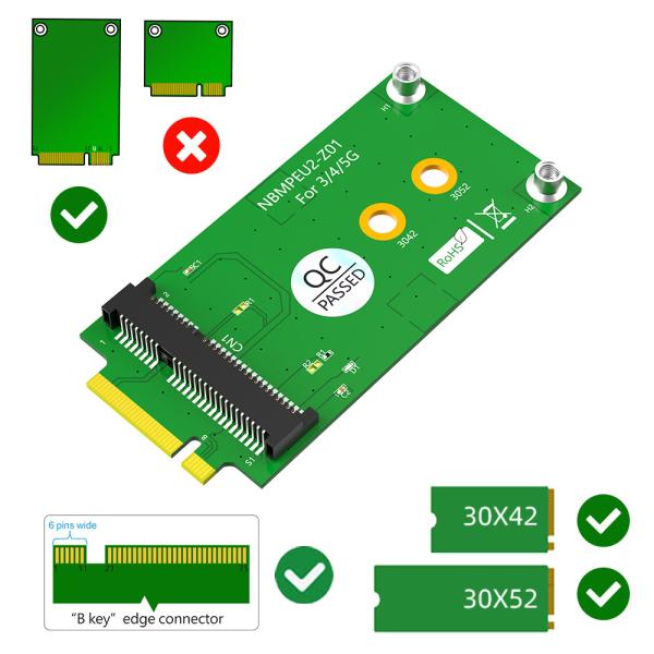 Quality M.2 Key B to Mini PCI-E Adapter for sale