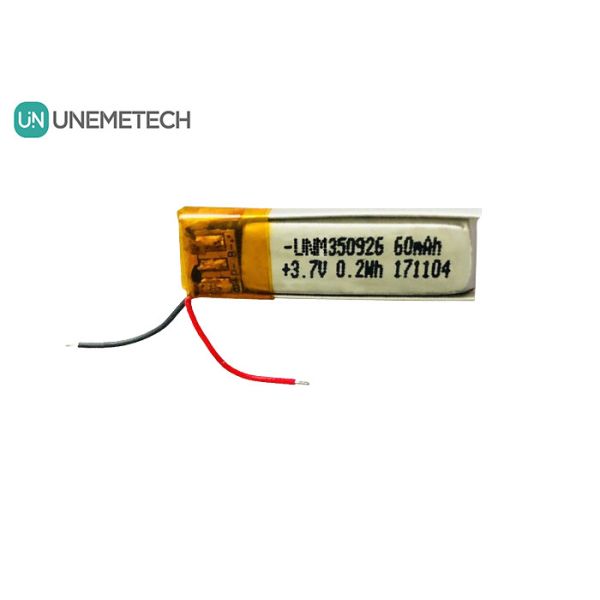 Quality Over 500 Cycles Life Rechargeable 3.7V 60mAh Lithium ion Polymer 350926 Battery for Earphones for sale