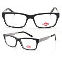 Quality Men Retro Handmade Acetate Eyeglasses Frames, Black Acetate Optical Eyewear for sale
