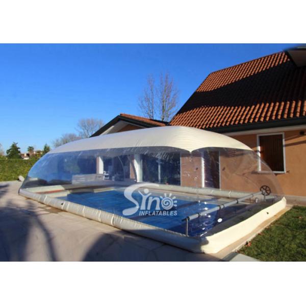 Quality Outdoor custom size transparent inflatable pool dome with covered ceiling for sale