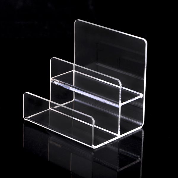 Quality Multi Tier Acrylic Wallet Display Stand Plexiglass Retail Display Free Standing Holder for sale