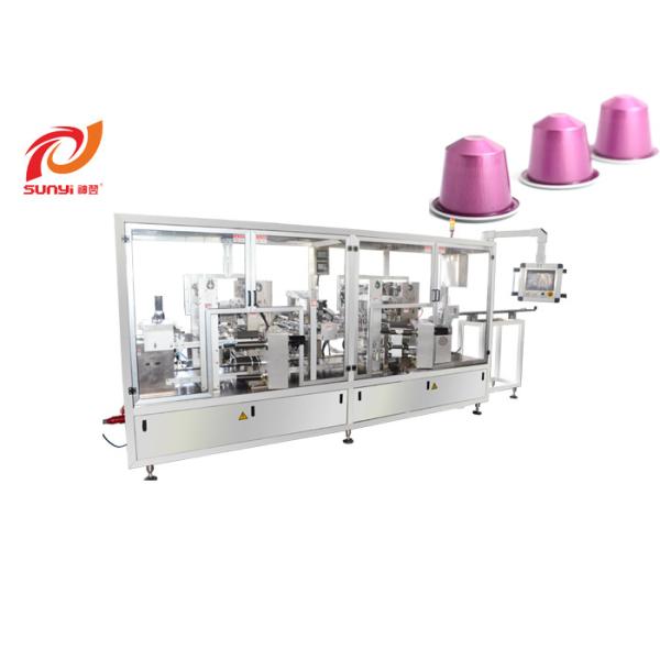 Quality Stainless Steel 80pcs/Min CE Coffee Capsule Filling Machine for sale