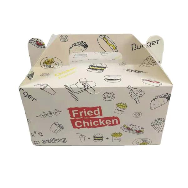 Quality ODM Fried Chicken Customized Food Packaging Box Good Stiffness Recycled for sale