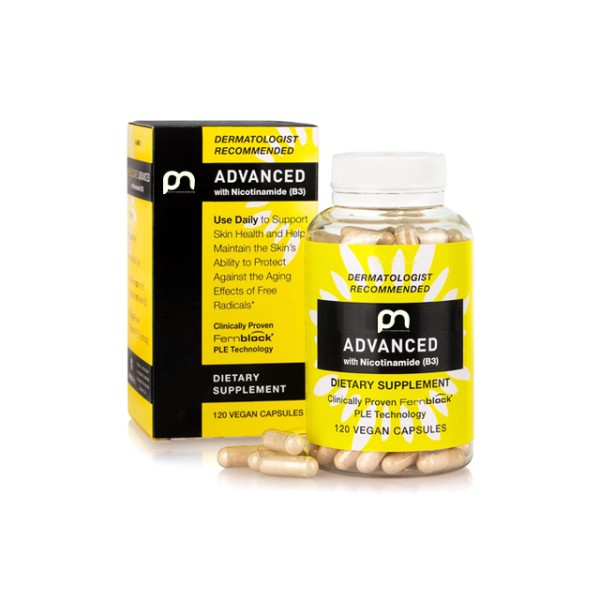 Quality Health Glow Advanced Skin Supplement | Nicotinamide (B3) + FerroBioCK™ | 120 Vegan Capsules for sale