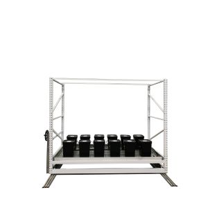 Quality ABS Multi Level Marijuana Hydroponic Growing Racks 90tg/M2 Hydroponic Shelves for sale