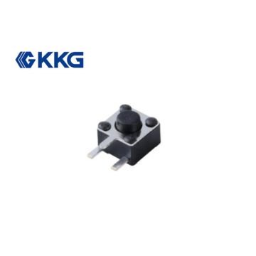 Quality 4.5*4.5mm Subminiature PCB Insert Hole Terminals Tact Switch Silver Plated for sale