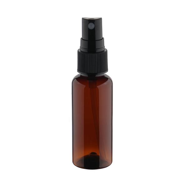 Quality Customizable Cosmetic Spray Bottle 60ml 2oz Amber Plastic Spray Bottle for sale