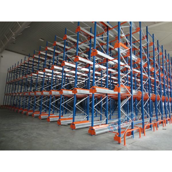 Quality Channel Type Radio Shuttle Racking , High Density Warehouse Pallet Racking for sale