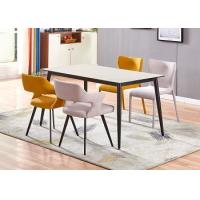 Quality Rectangle Fabric 0.3m3 56kgs Metal Dining Table Sets for sale