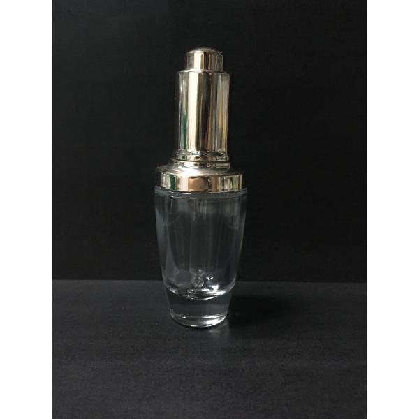 Quality 30ml Glass Essential Oil Bottles Dopper Bottles Cylindrical Skincare Packaging for sale