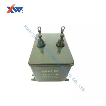 Quality MKP High Voltage Film Capacitor Sealed Structure , 1600VDC 2 Uf Capacitor for sale