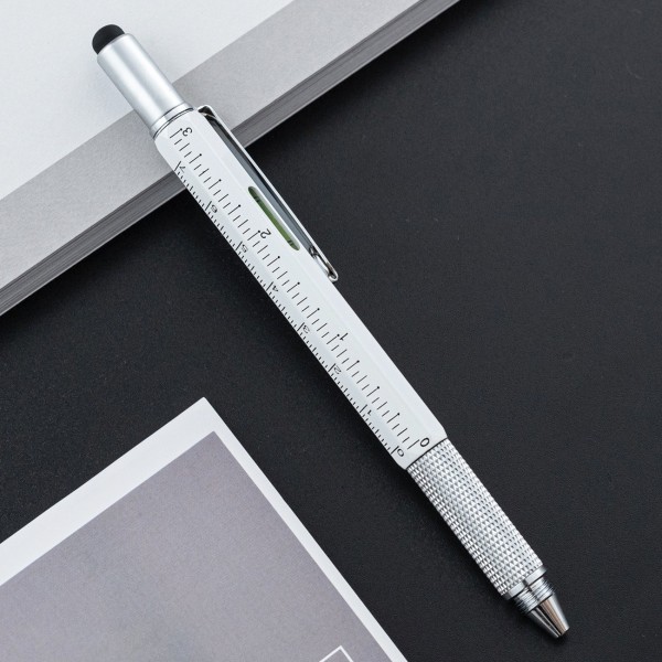Quality Multifunctional Metal Creative Ballpoint Pen Ruler Screwdriver Touch Screen for sale