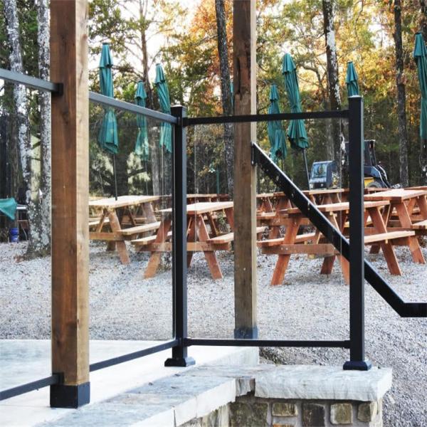 Quality Customizable Horizontal Slat Fence for Pool and Yard Aluminum Railing for Customer Requirements for sale