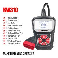 Quality 10 Modes 2.0" Screen Automotive OBD2 Scanner KONNWEI KW310 for sale