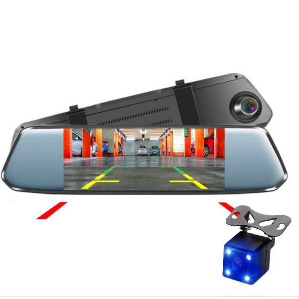 Quality 500mAH Battery 1080p Dash Cam Night Vision Car DVR 7 Inch Screen for sale